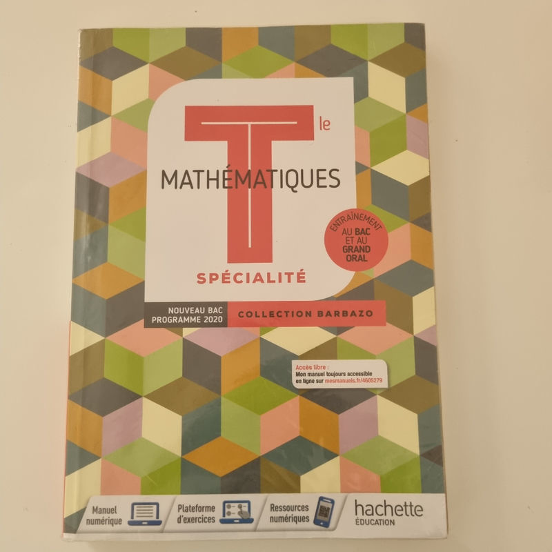 Manuel scolaire spécialité mathématiques terminale - Matériel et Livres ...